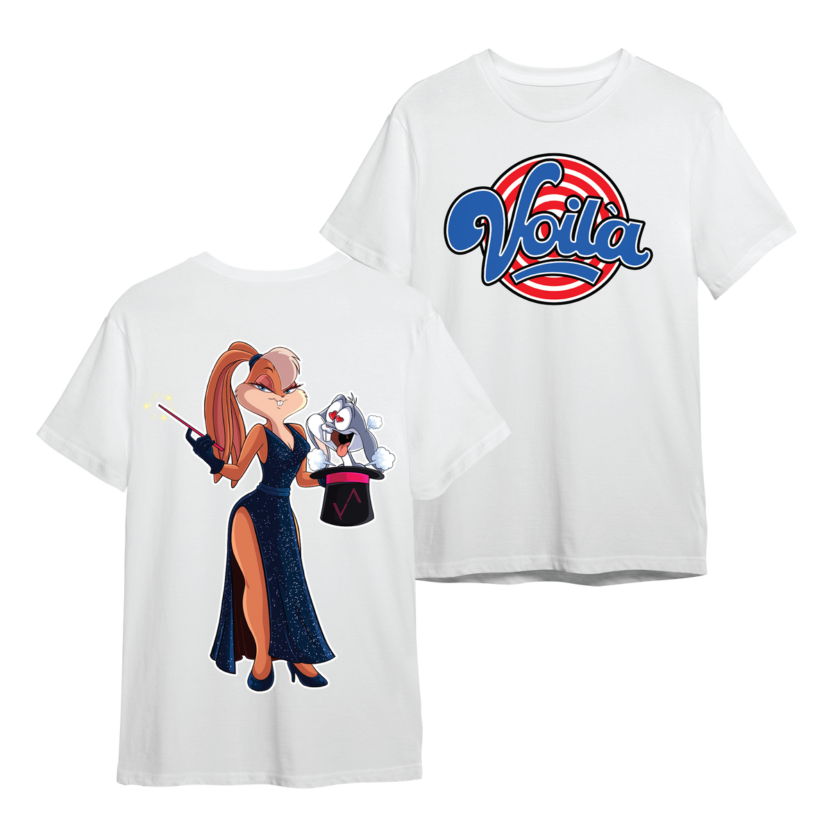 Cartoon Rabbit Tee (White) – Wear VOILÀ